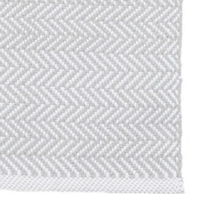 Herringbone Indoor/Outdoor Rug- Pearl Grey – Megan Molten