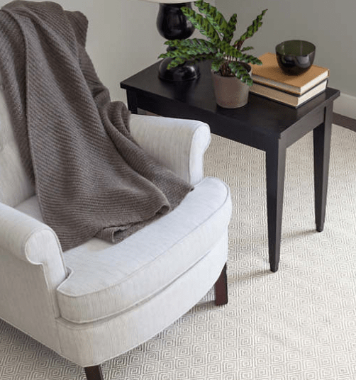Petite Diamond Indoor/Outdoor Rug- Platinum/Ivory – Megan Molten