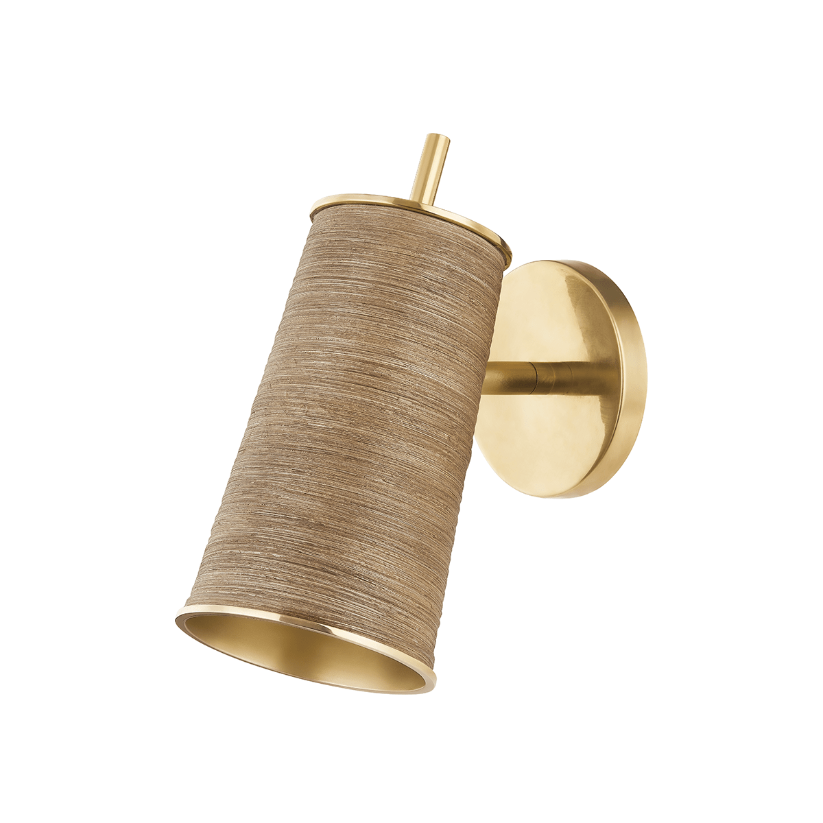 Delran Wall Sconce | 100% Rattan Wrapped Shade – Megan Molten