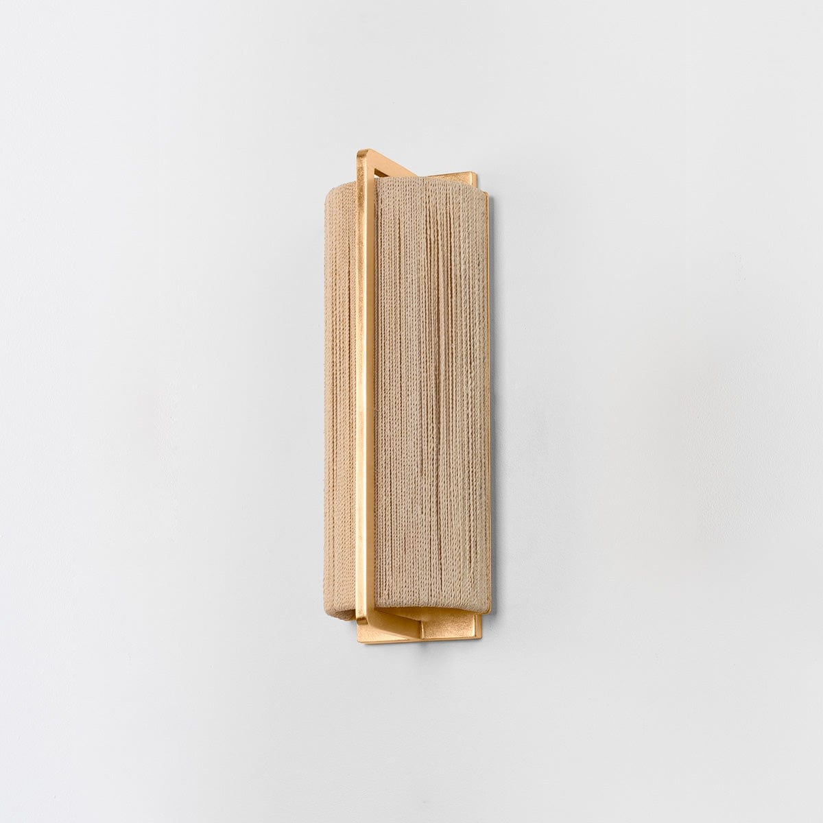 Quebec Wall Sconce | Twisted Abaca Rope + Gold Leaf – Megan Molten