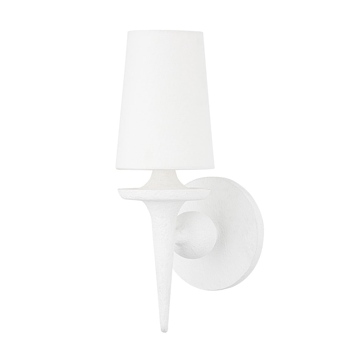 Torch Wall Sconce – Modern Design in White or Gold – Megan Molten