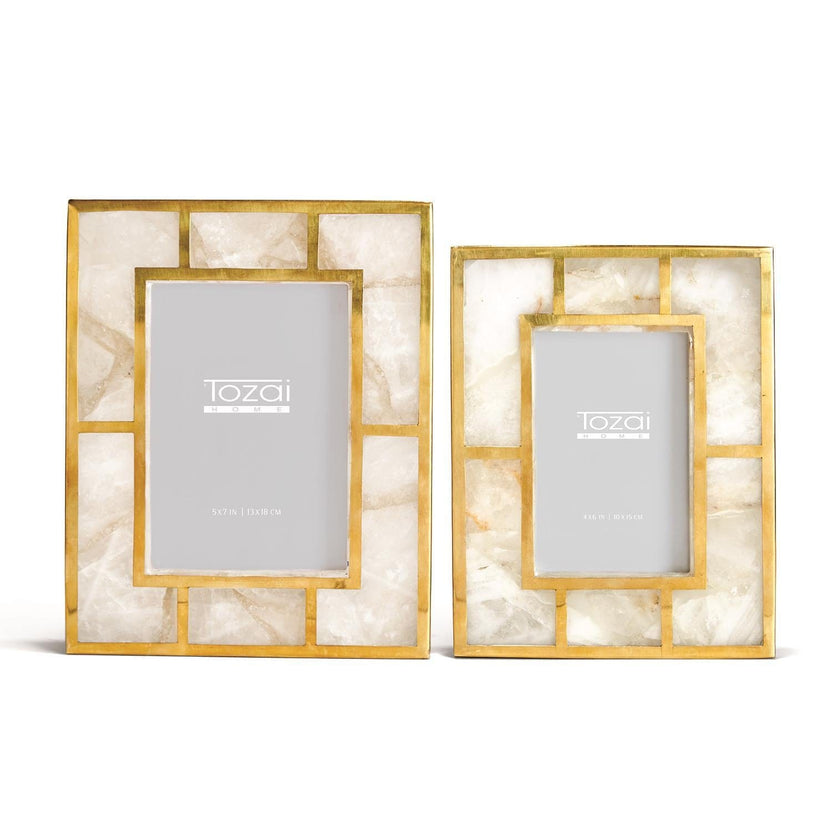 Quartz Frame with Brass Trim – Megan Molten