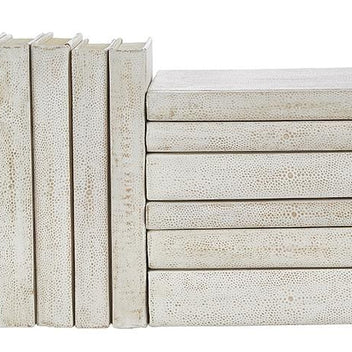 Decorative White Shagreen Bound Book – Megan Molten
